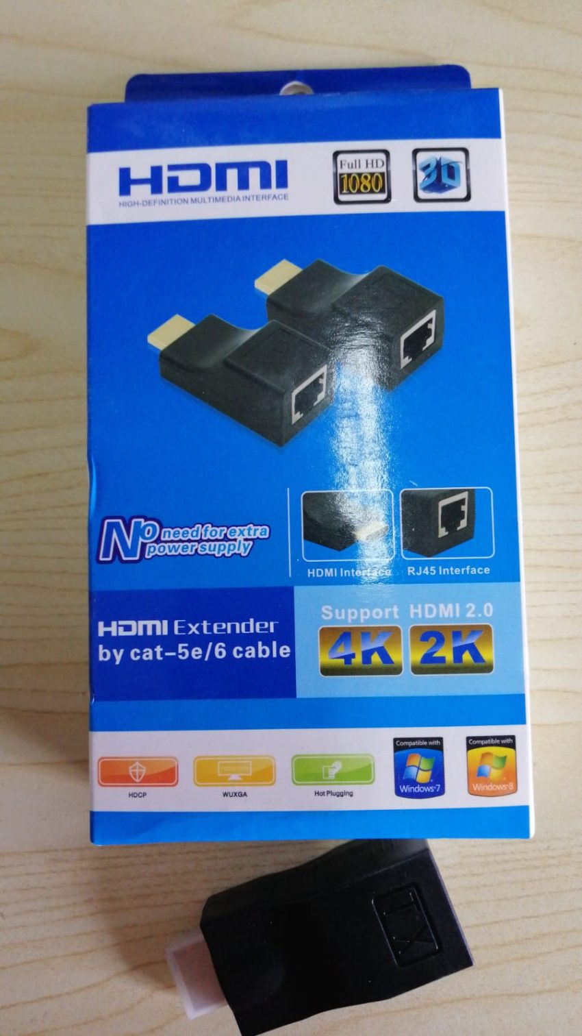 Ethernet Hdmi Adapter HDMI Extender CAT5e CAT6 Remote 1080p 60Hz ...